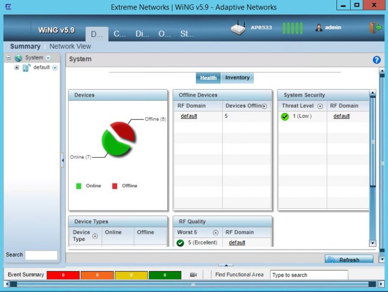 Доступ к контроллеру Extreme Networks WiNG AP 8533 через RemoteApp ...